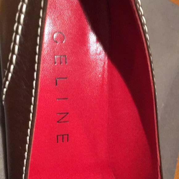Celine | Shoes | Celine Chocolate Kiltie Kitten Heel Pump 38 B | Poshmark